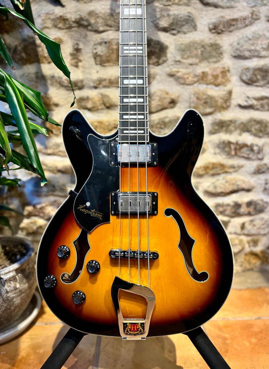 Hagstrom Viking Short Scale Left-Handed Bass - Tobacco Sunburst ...
