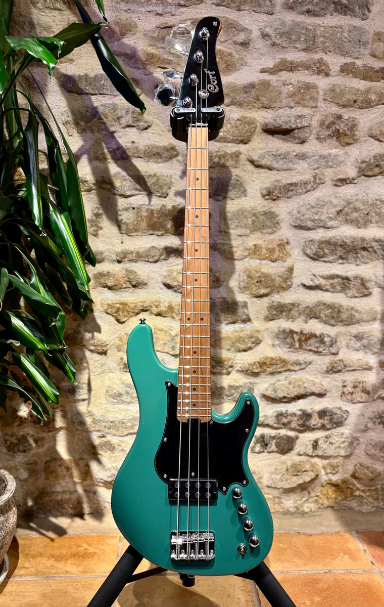 Cort GB FGR Short Scale Bass - Forest Green – Moonflower Guitars Ltd
