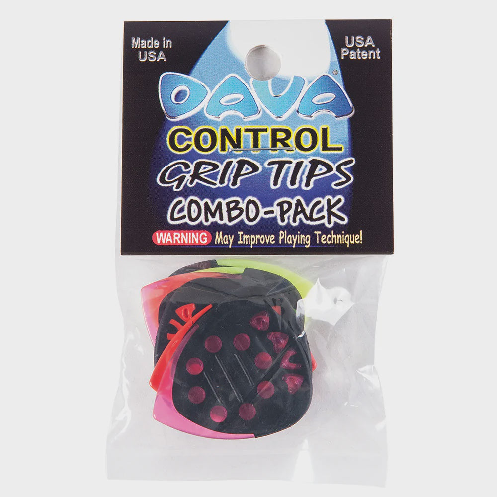 Dava Grip Tip Control Picks - Combo, 6 pack – Moonflower Guitars Ltd